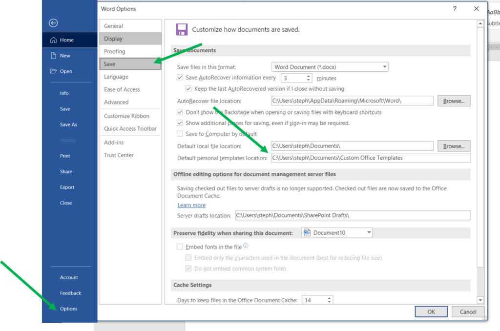 Custom Personal Office Template Choices Arena Training